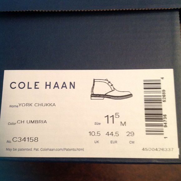 Cole Haan | Shoes | Cole Haan Mens York Brown Leather Chukka Boots 15m ...
